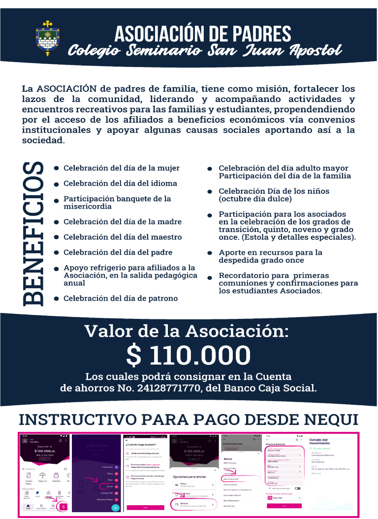 Colegio Seminario San Juan Apóstol – Preescolar, primaria y bachillerato